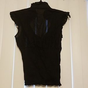 Ceres | Tops | Low Cut Sheer Top | Poshmark